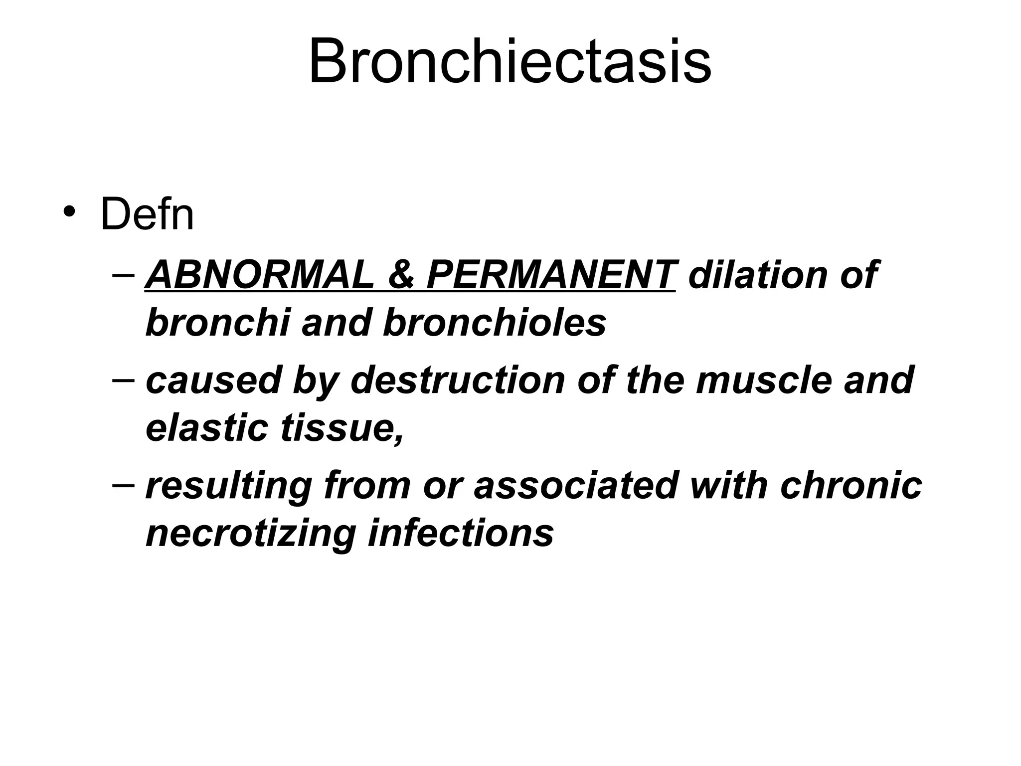 RESPIRATORY SYSTEM: BRONCHIAL ASTHMA AND BRONCHIECTASIS | PPT