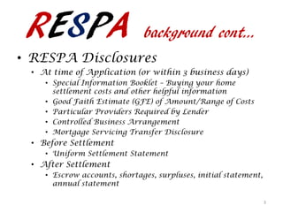 RESPA | PDF