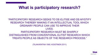 Participatory Research in Communities | PPTX