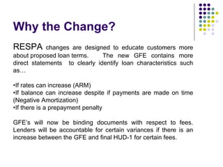 Respa Training 1 05 10 | PDF | Home Financing | Personal Debt