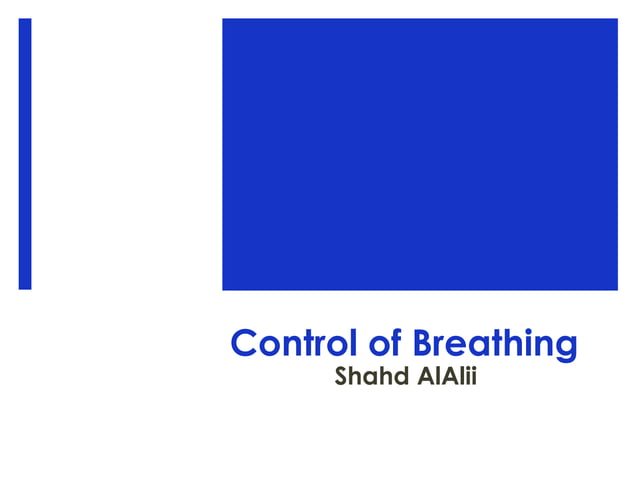 Regulation of Respiration | PPT Regulation of Respiration | PPT