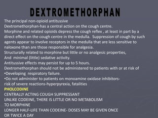 respiratory pharmacology drugs for pharmacy Students | PPT
