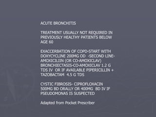 respiratory pharmacology drugs for pharmacy Students | PPT