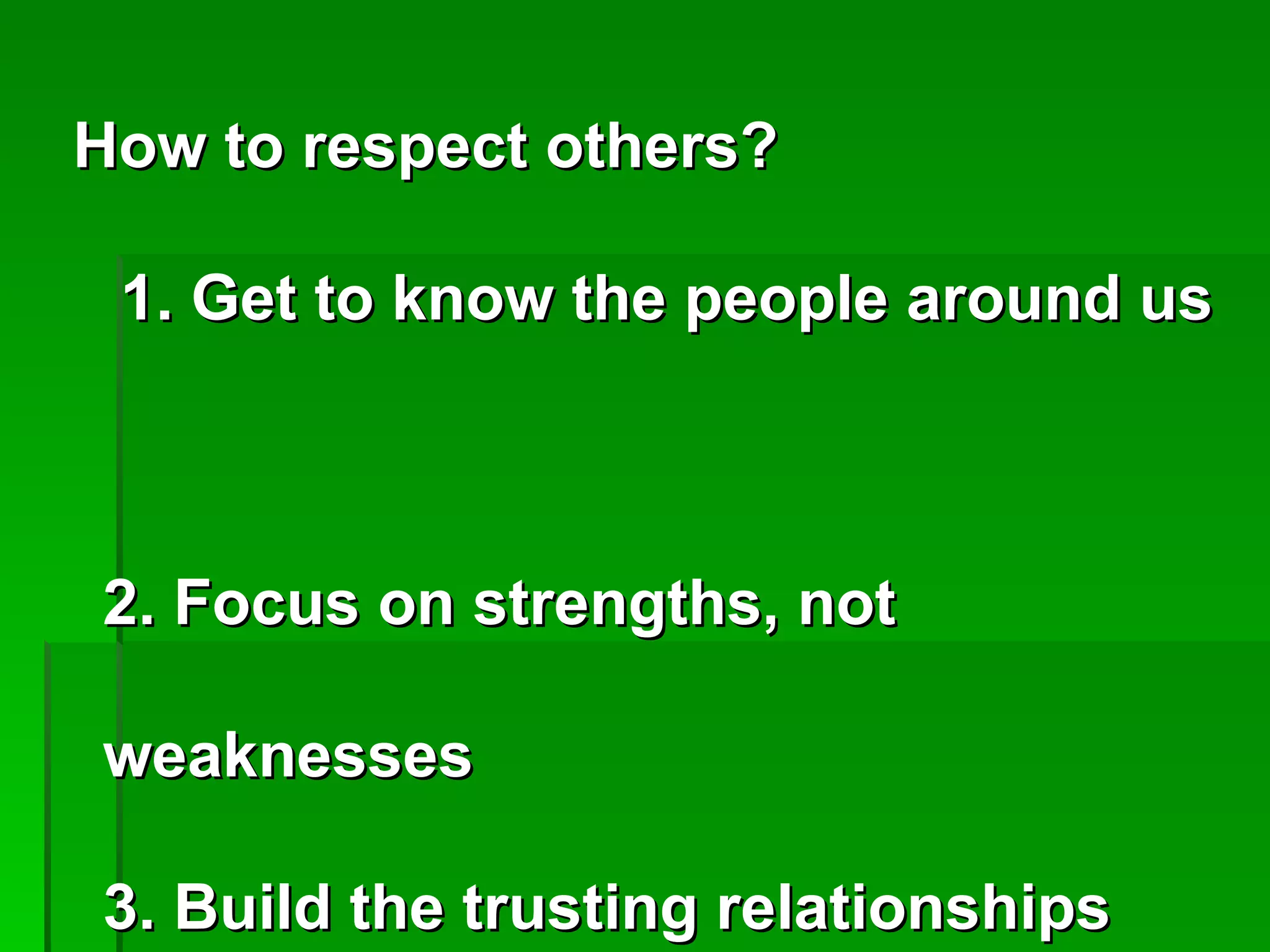 Respect | PPT