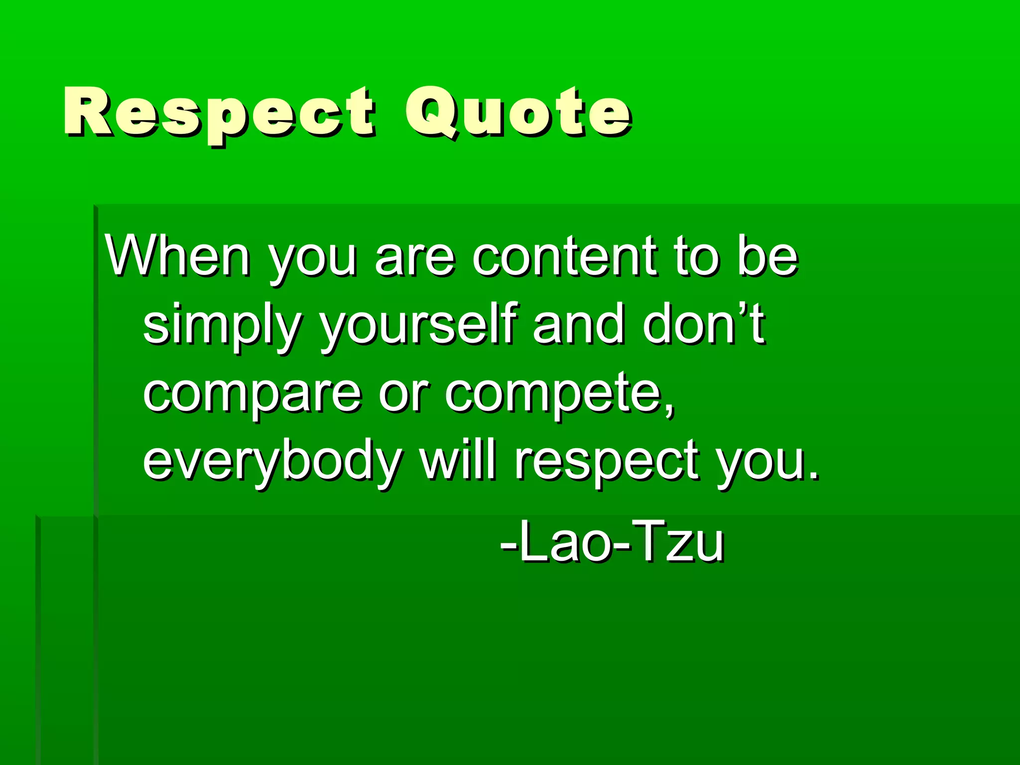 Respect | PPT