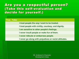 Respect | PPT