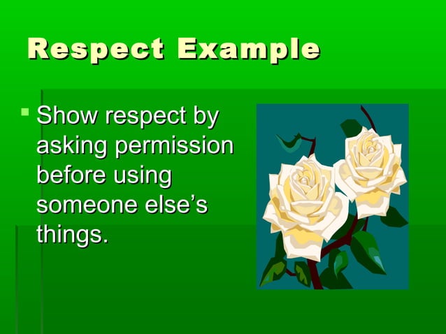 Respect | PPT | Family and Relationships