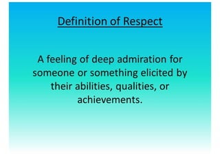 Respect | PDF