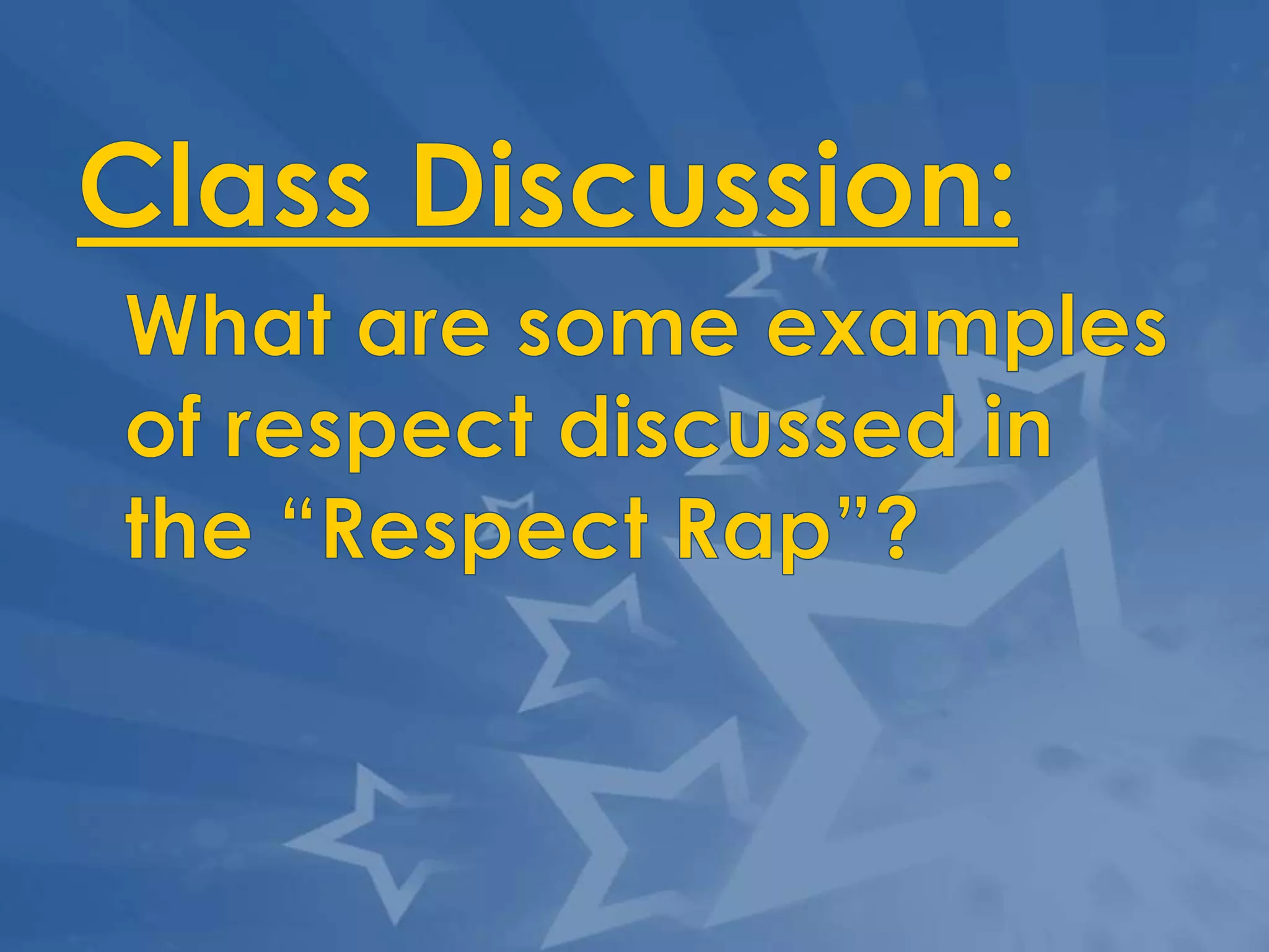BMS Character Education - Respect | PPTX | Education