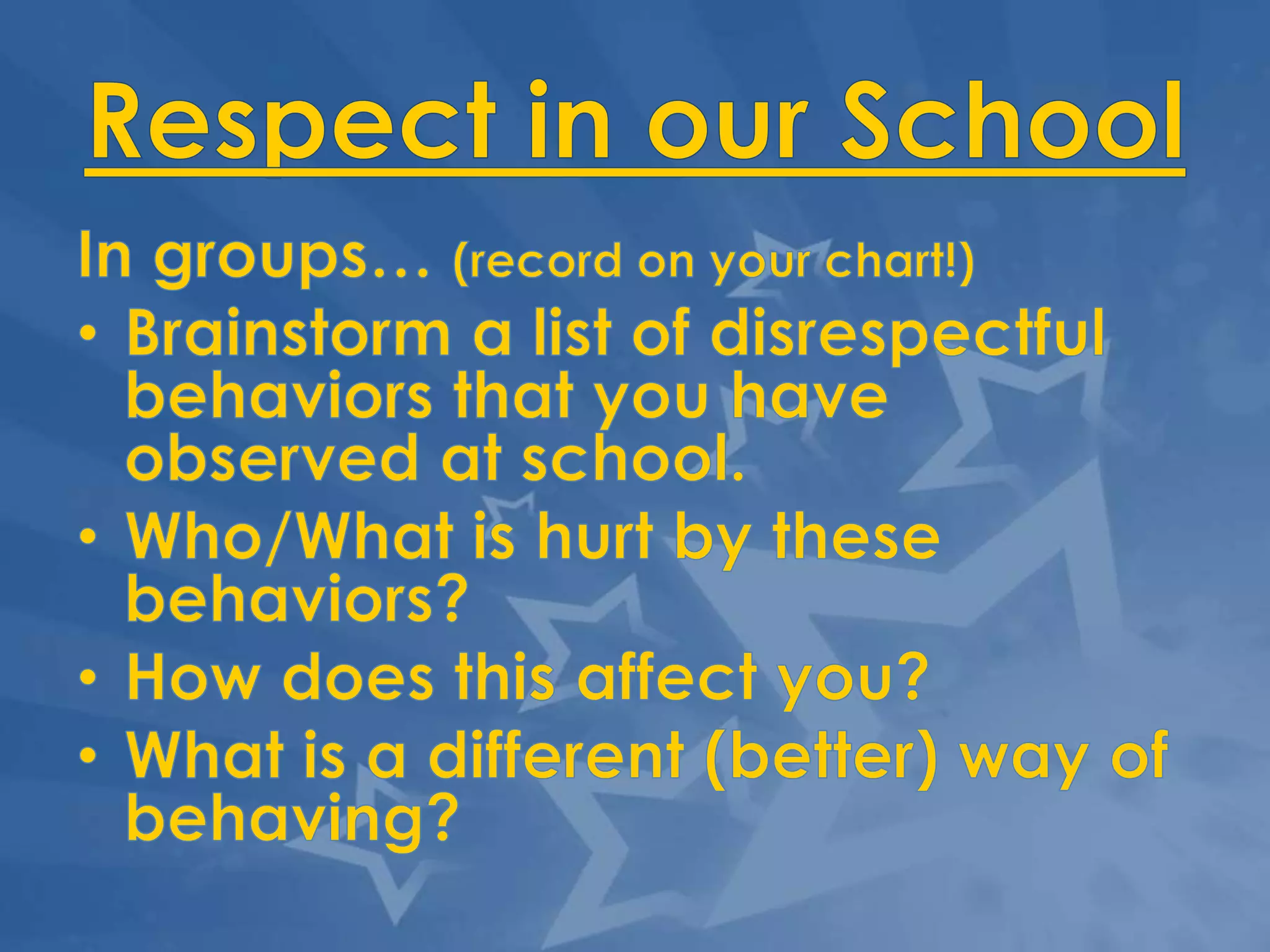 BMS Character Education - Respect | PPTX | Education