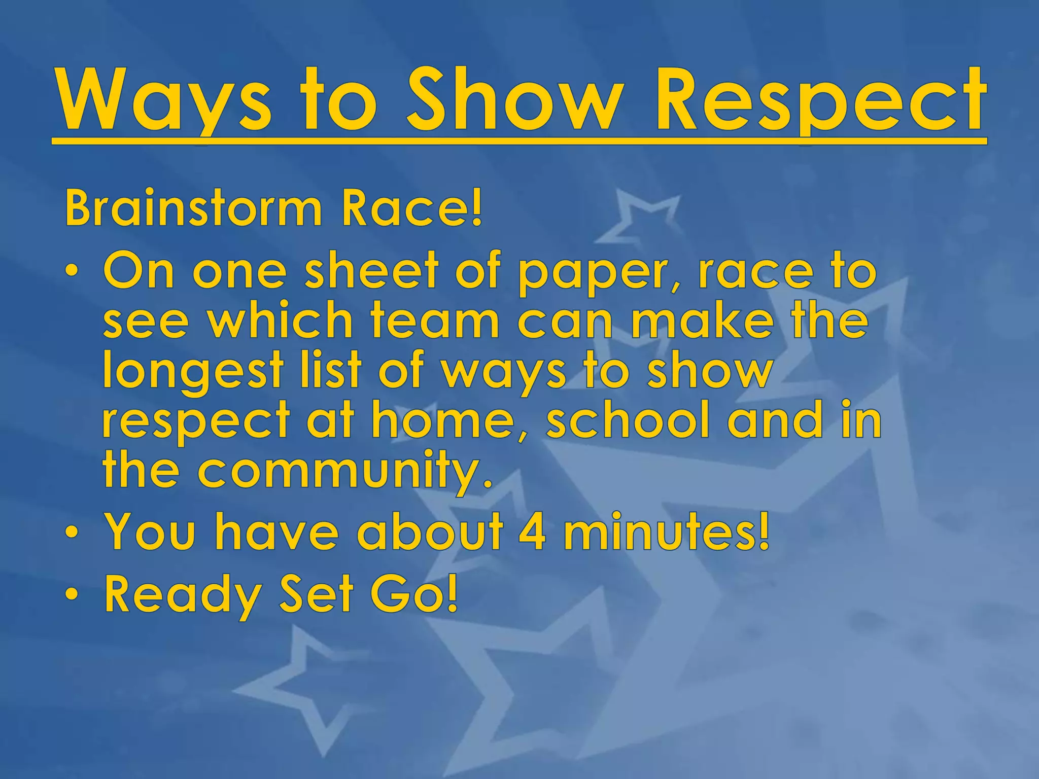 BMS Character Education - Respect | PPTX | Education