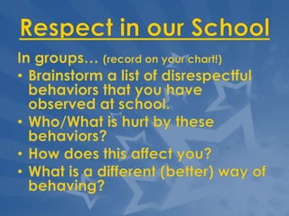 BMS Character Education - Respect | PPTX | Education