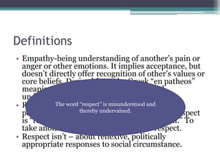 Respect focused therapy | PPTX