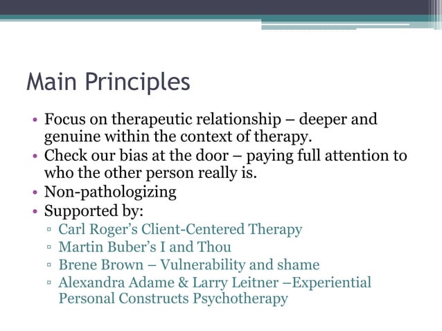 Respect focused therapy | PPTX