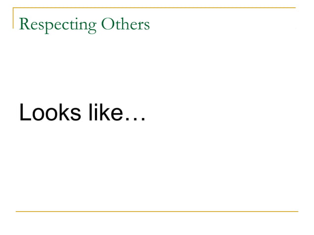 Respect powerpoint 26 slides | PPT | Dating | Family and Relationships