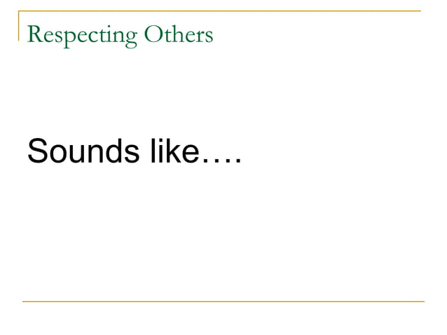 Respect powerpoint 26 slides | PPT | Dating | Family and Relationships