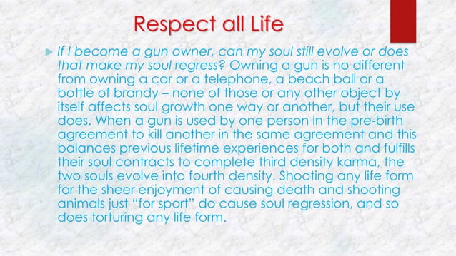 Respect All Life | PPT