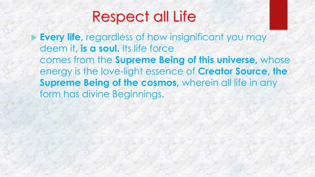 Respect All Life | PPT
