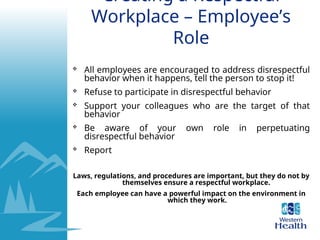 Respectful Workplace Tips and ideas Presentation | PPT