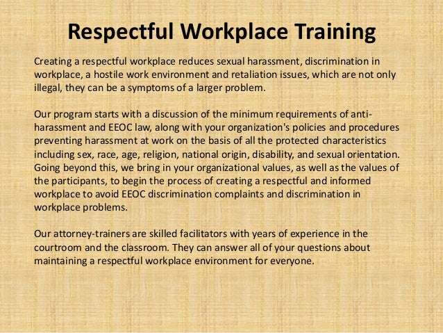Respectful Workplace
