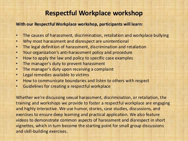 Respectful Workplace
