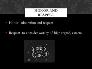 Respecting the women in our lives | PPTX