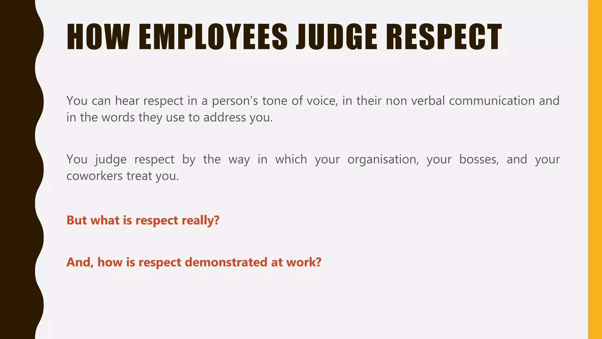 Respect in the Workplace | PPTX