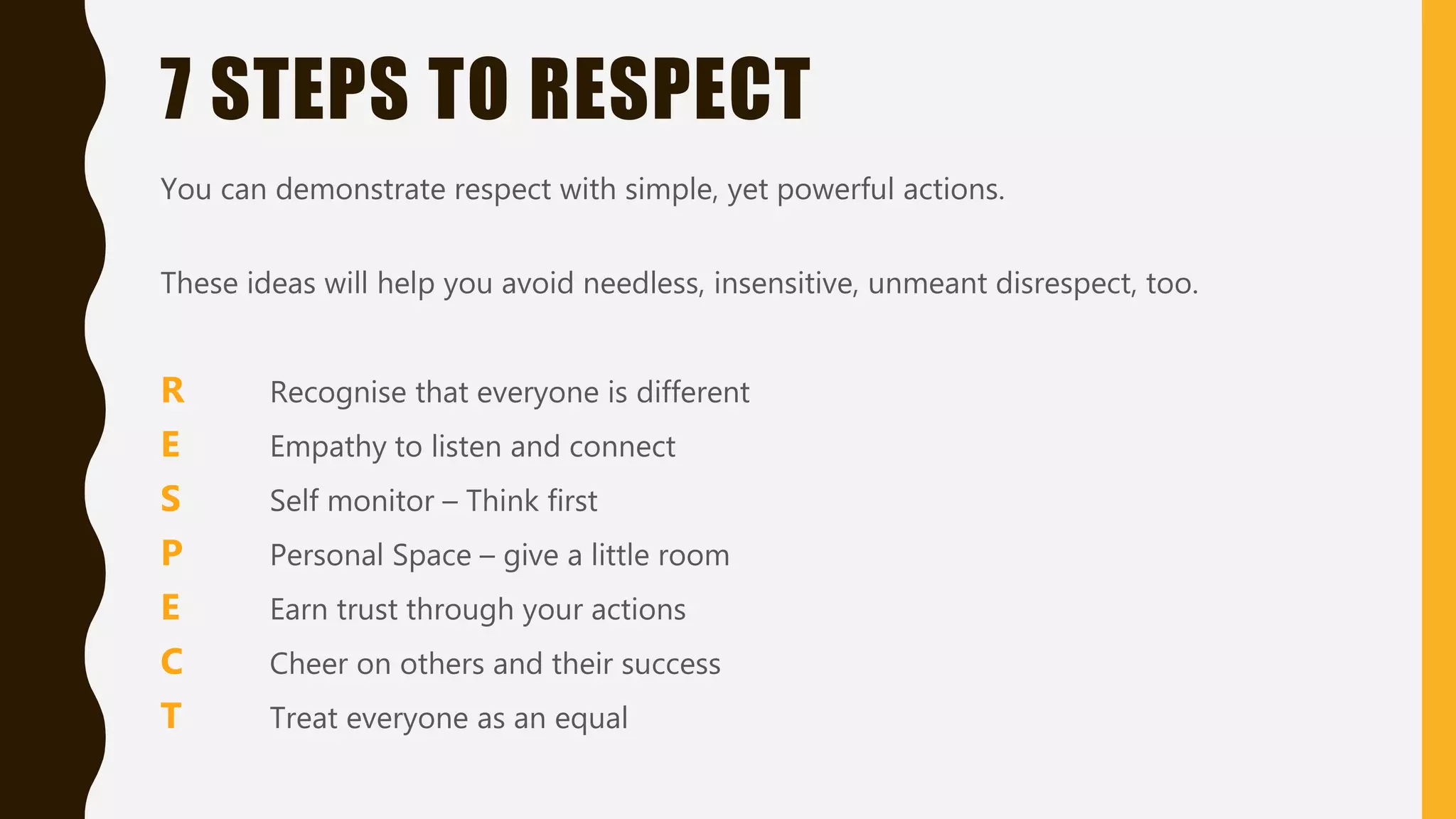 Respect in the Workplace | PPTX