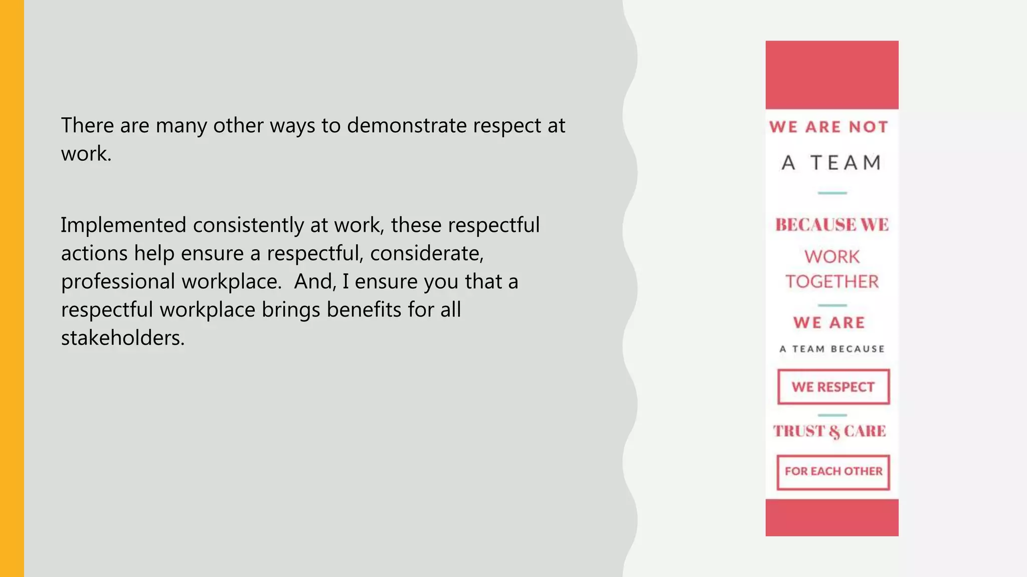 Respect in the Workplace | PPTX