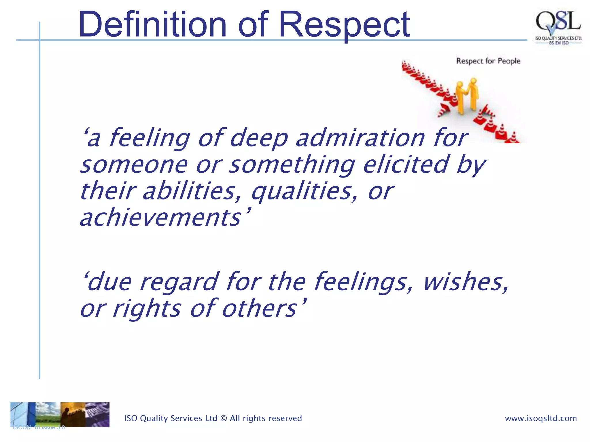 Respect in the workplace presentation | PPTX