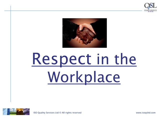Respect in the workplace presentation | PPTX | Resume Writing and ...