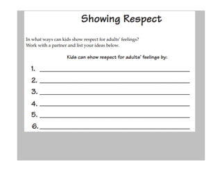 Respect lesson | PPT