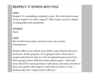 Respect lesson | PPT