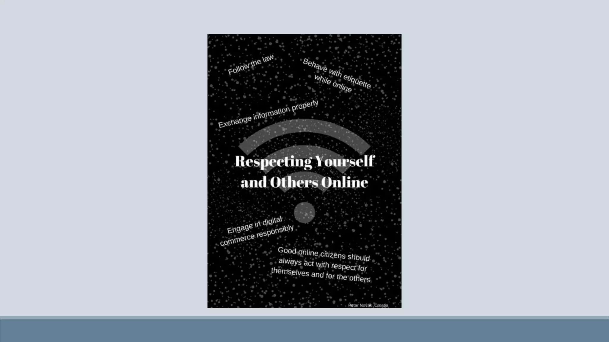 Respect of myself and the others when I am online - Canva posters | PPT | Free Download