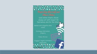 Respect of myself and the others when I am online - Canva posters | PPT