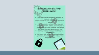 Respect of myself and the others when I am online - Canva posters | PPT
