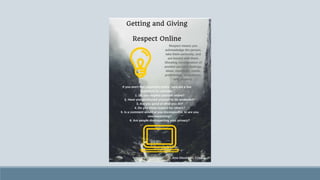Respect of myself and the others when I am online - Canva posters | PPT