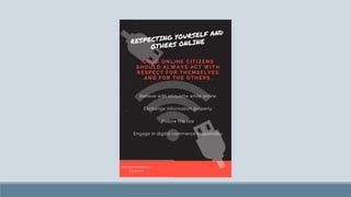 Respect of myself and the others when I am online - Canva posters | PPT
