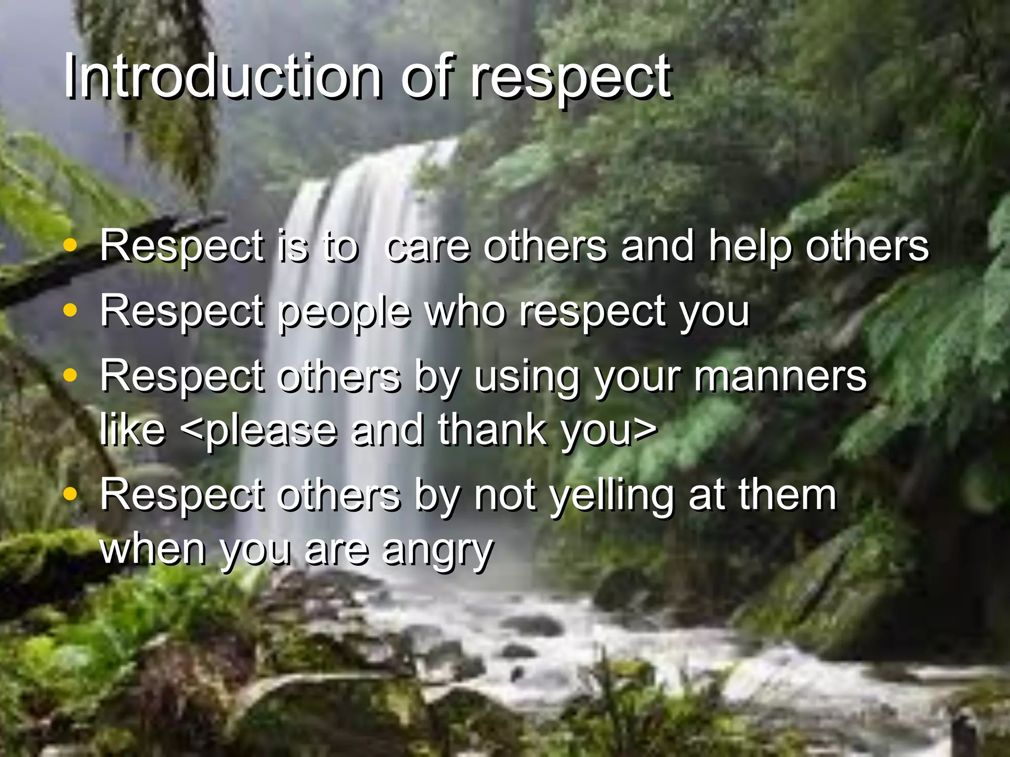Respect powerpoint | PPT