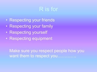 Respect Power Point Elisha P and Dana | PPT