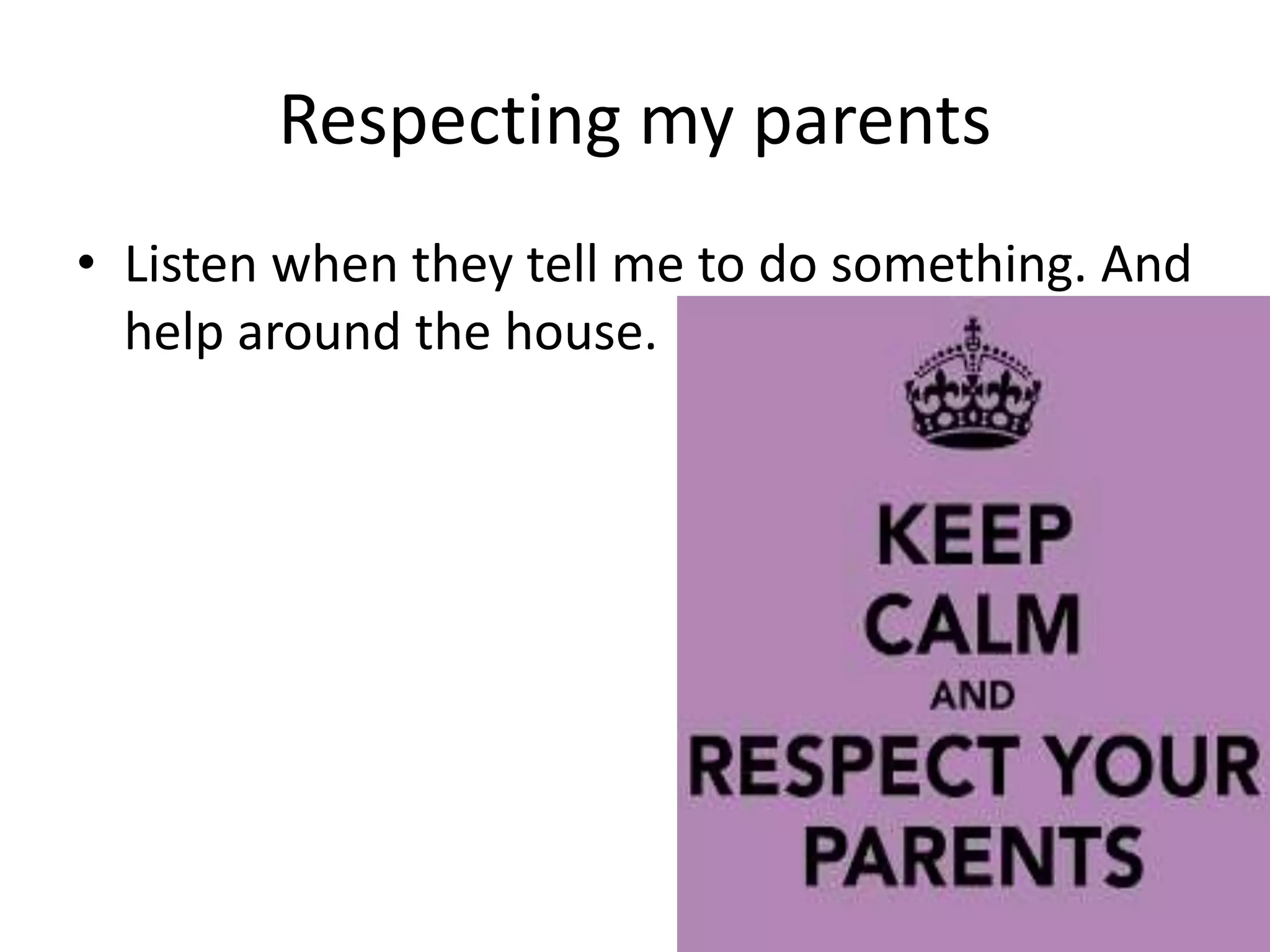 Respect presentation bde | PPTX