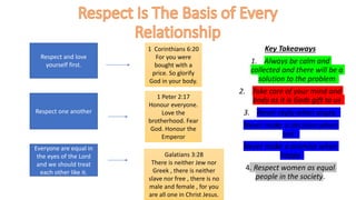 Respect, relationships, sports | PPTX