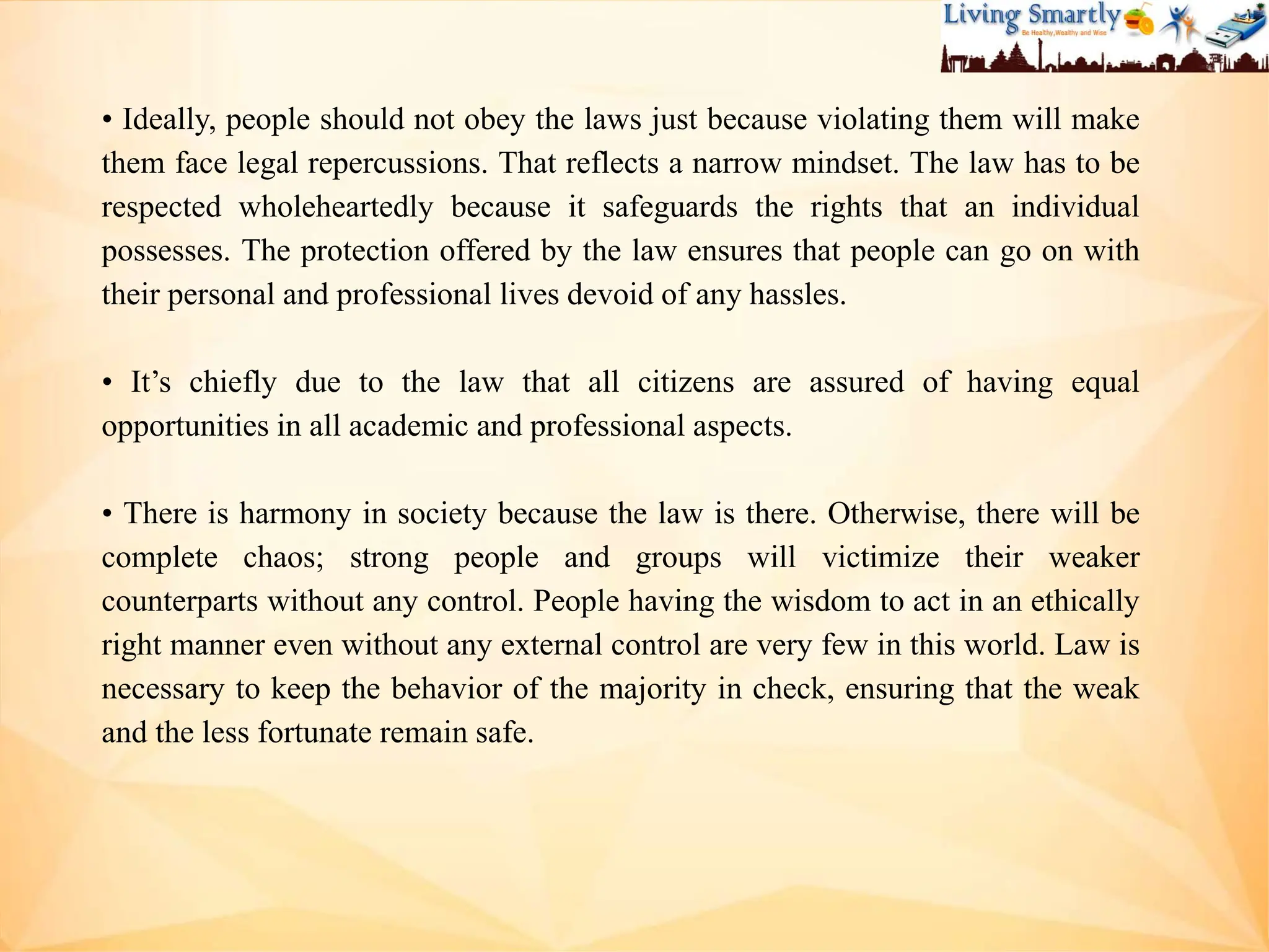 Respect the Law . | PPT