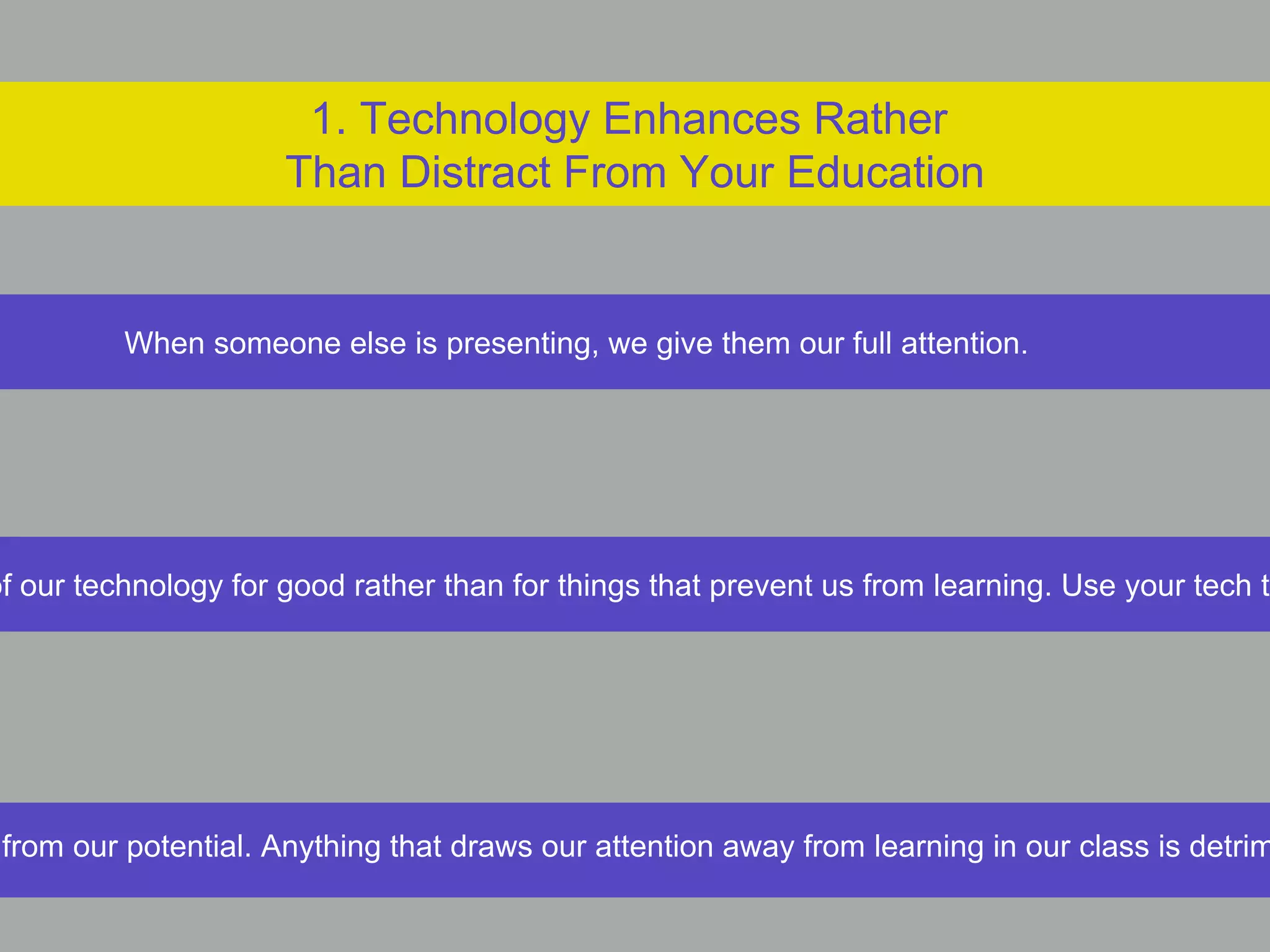 Respect the tech! | PPTX