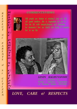 Respect ur parents & sr citizens(Old Ages) | PDF | Family and Relationships