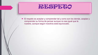 Respeto | PPTX