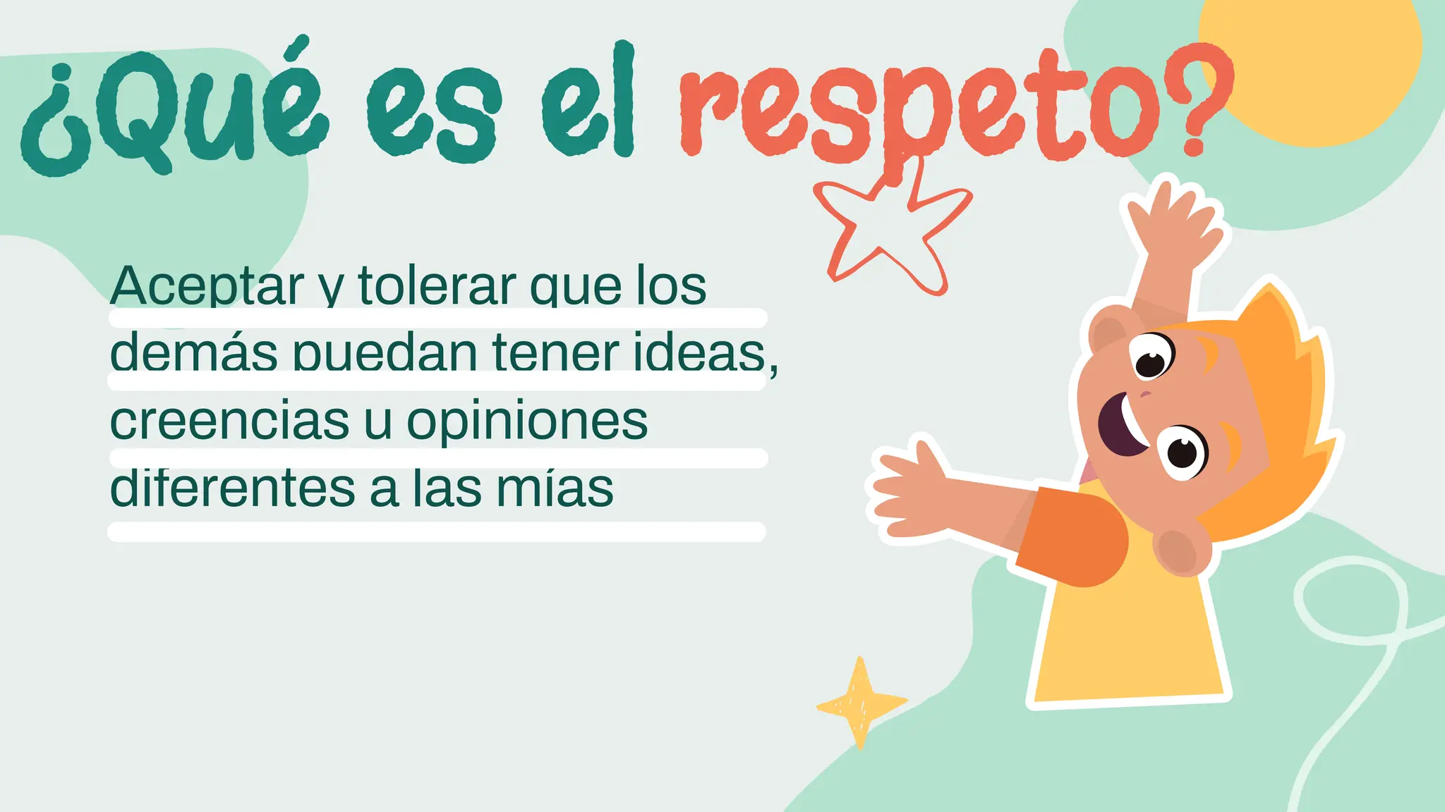 Presentación de la virtud del respeto para niños y exposiciones | PPTX