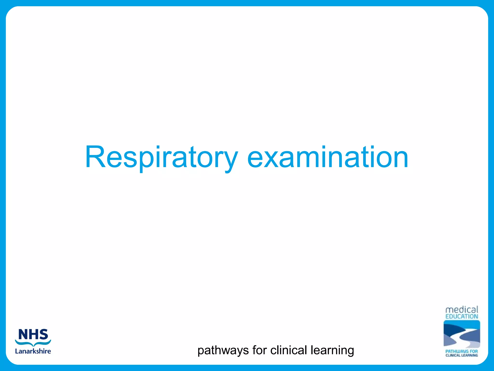 Respiratory Exam | PPT