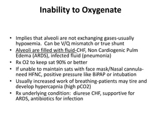 Resp failure talk 9 10 bipap and hfnc emphasis | PPTX