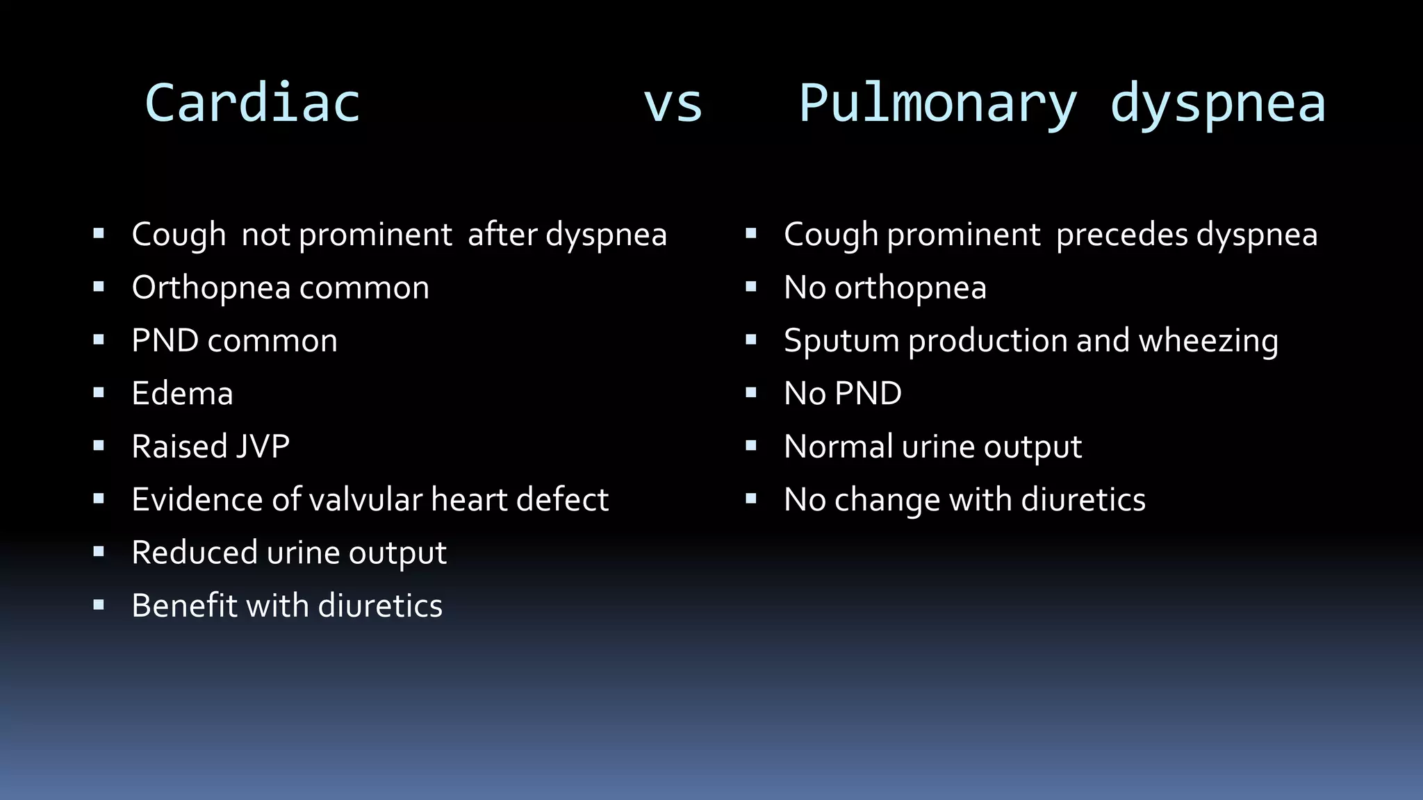 dyspnea approach | PPTX